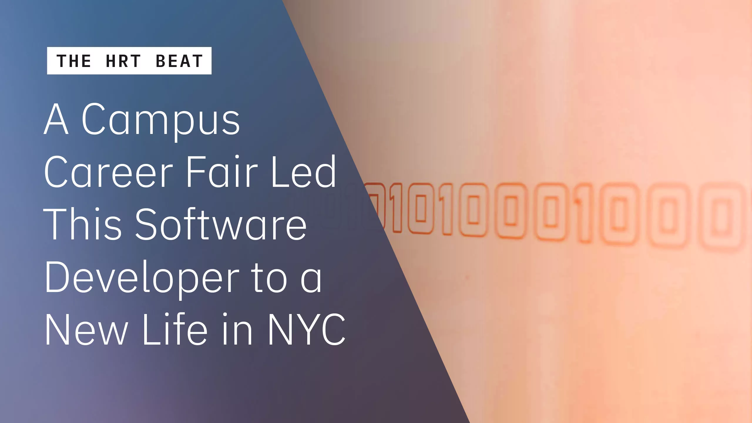 A Campus Career Fair Led This Software Developer to a New Life in NYC ...